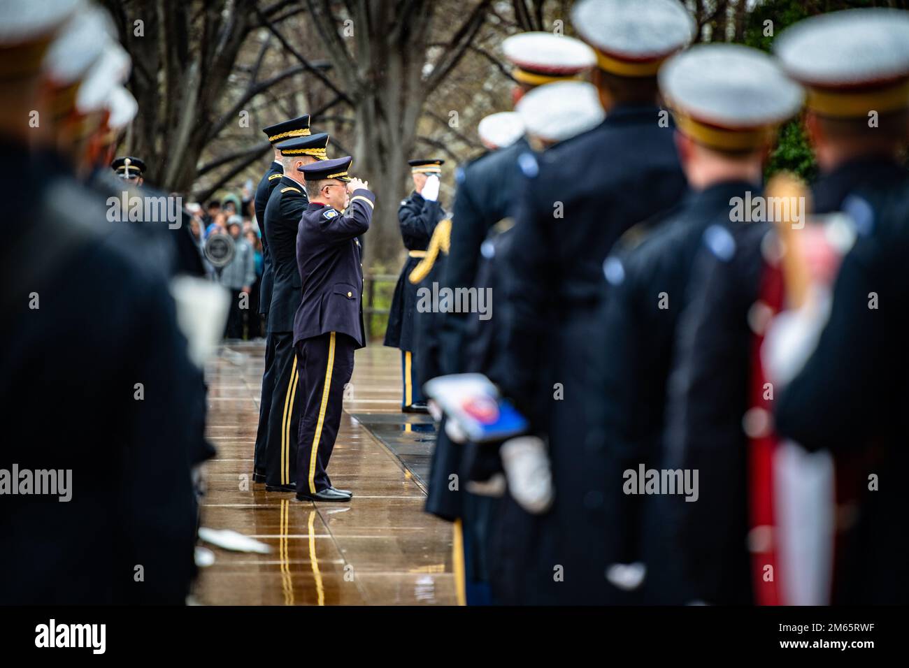 (From front to back) Gen. Yoshida Yoshihide, chief of staff, Japan ...