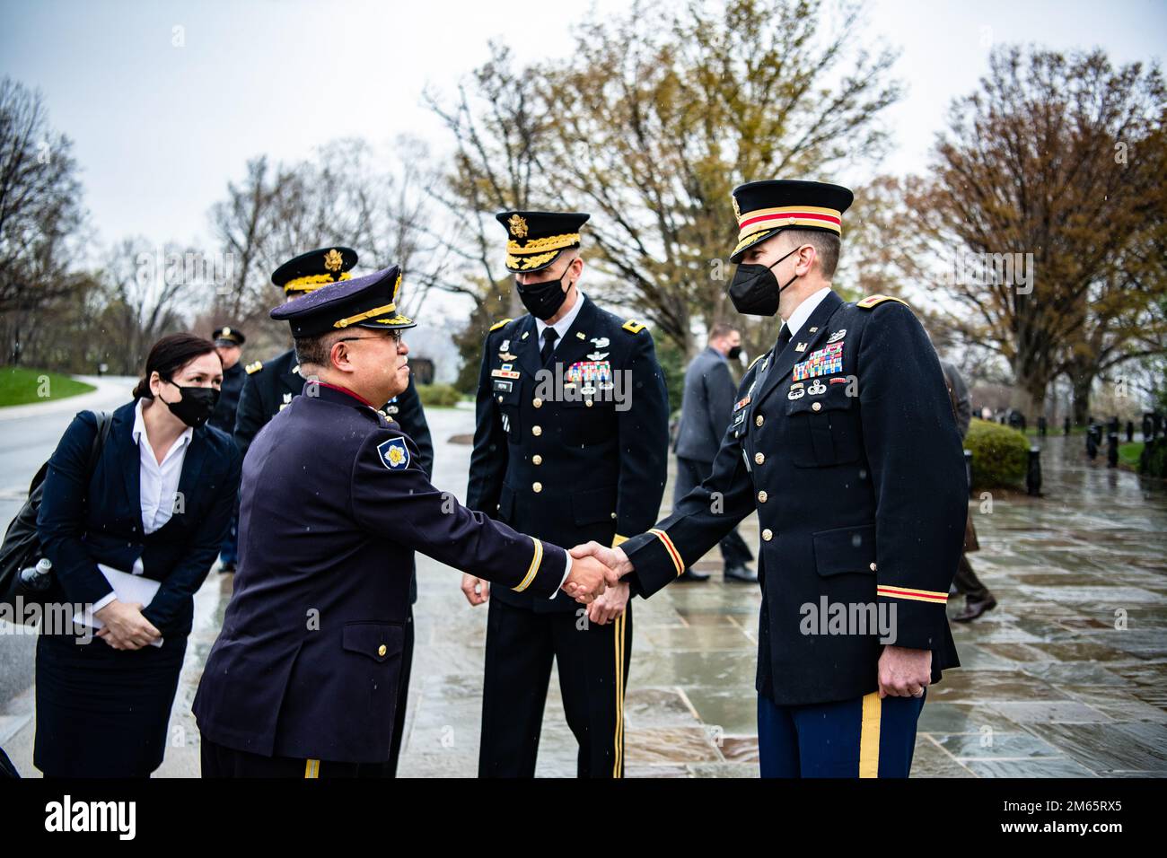 Maj. Gen. Allan M. Pepin (second from right), commanding general, Joint ...