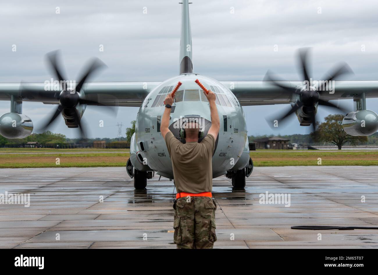 A WC-130J Super Hercules aircraft assigned to the 53rd Weather ...