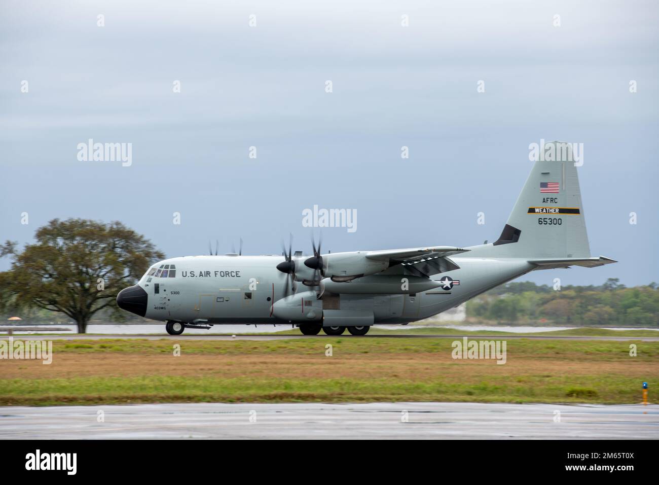 A WC-130J Super Hercules aircraft assigned to the 53rd Weather ...