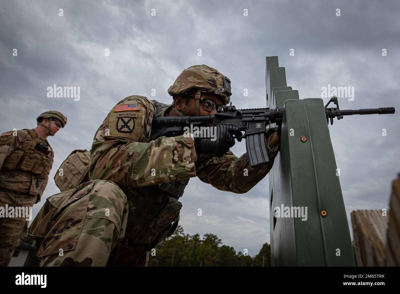 A U.S. Army Soldier qualifies with the M4 carbine during a Infantry ...