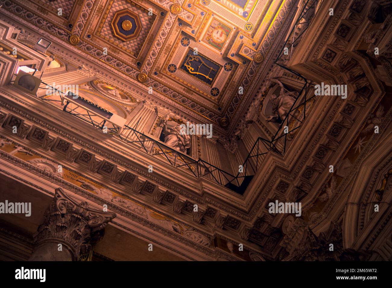 church of santa Maria Maggiore, Rome, Italy. baroque cathedral of Saint ...