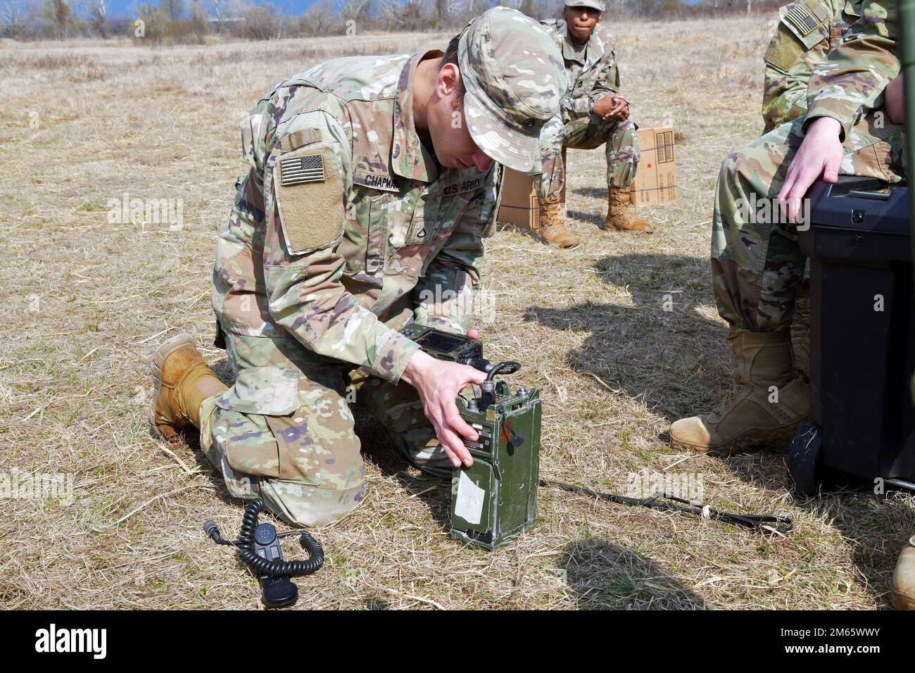 A U.S. Army Paratrooper assigned Charlie company, 54th Brigade Engineer ...