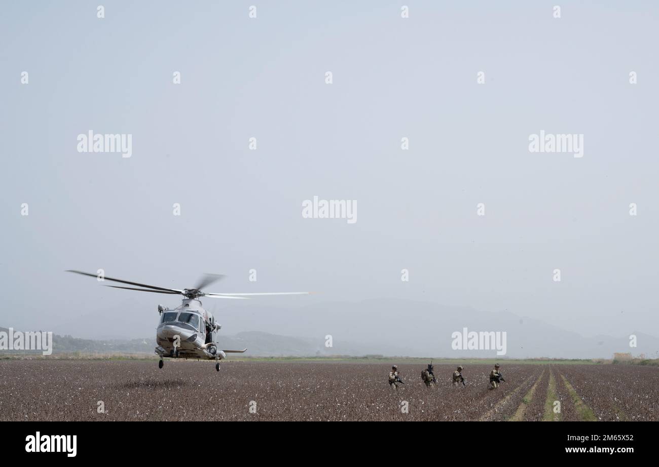 EPITALIOU AIRPORT, Greece – An Agusta-Westland AW-139 Cyprus helicopter ...