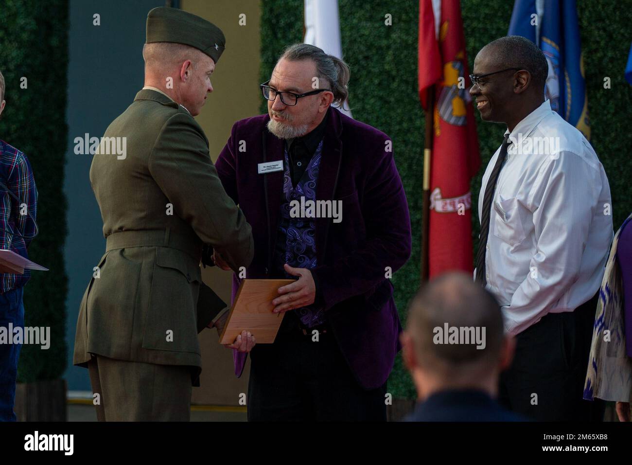U.S. Marine Col. Daniel Whitley, the commanding officer of Headquarters ...