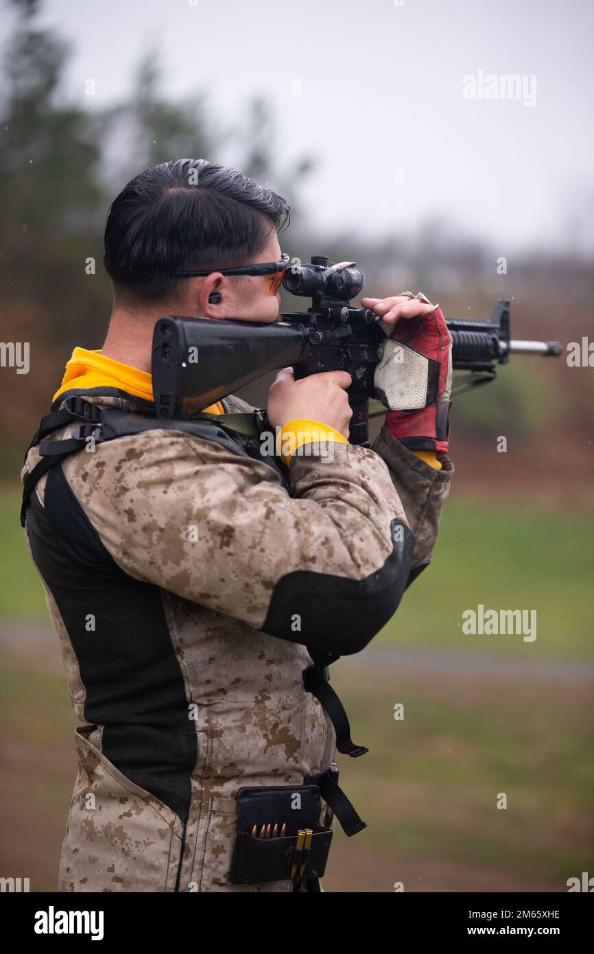U.S. Marine Corps Sgt. John Glomba, a member of the Marine Corps Action ...