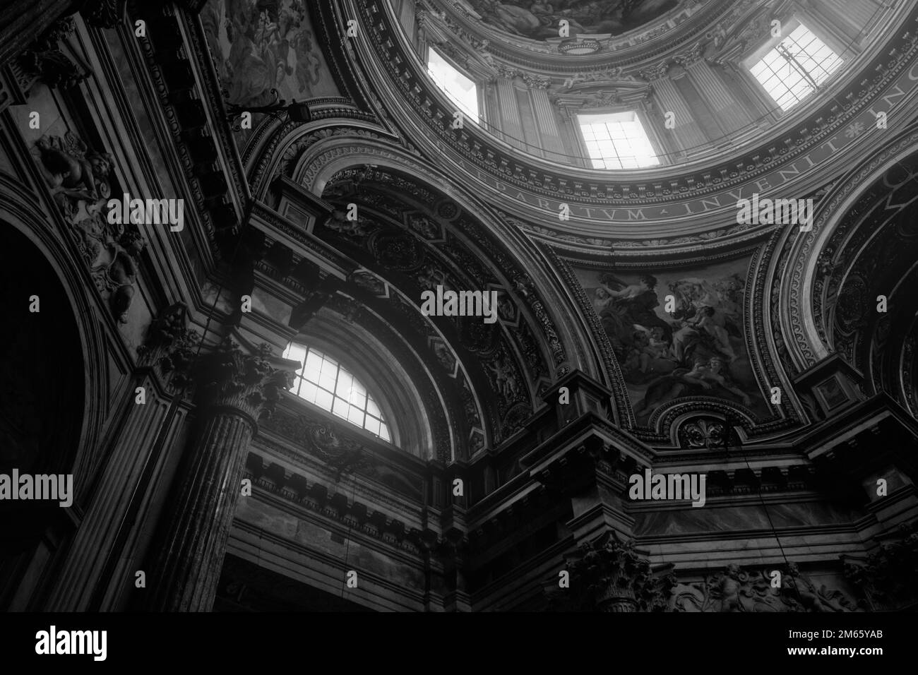 baroque old church of saint agneses in agone in piazza navona. sant ...