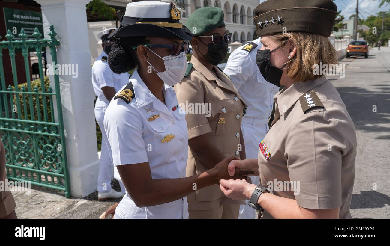 BRIDGETOWN, Barbados (April 5, 2022) -- Army Gen. Laura J. Richardson ...