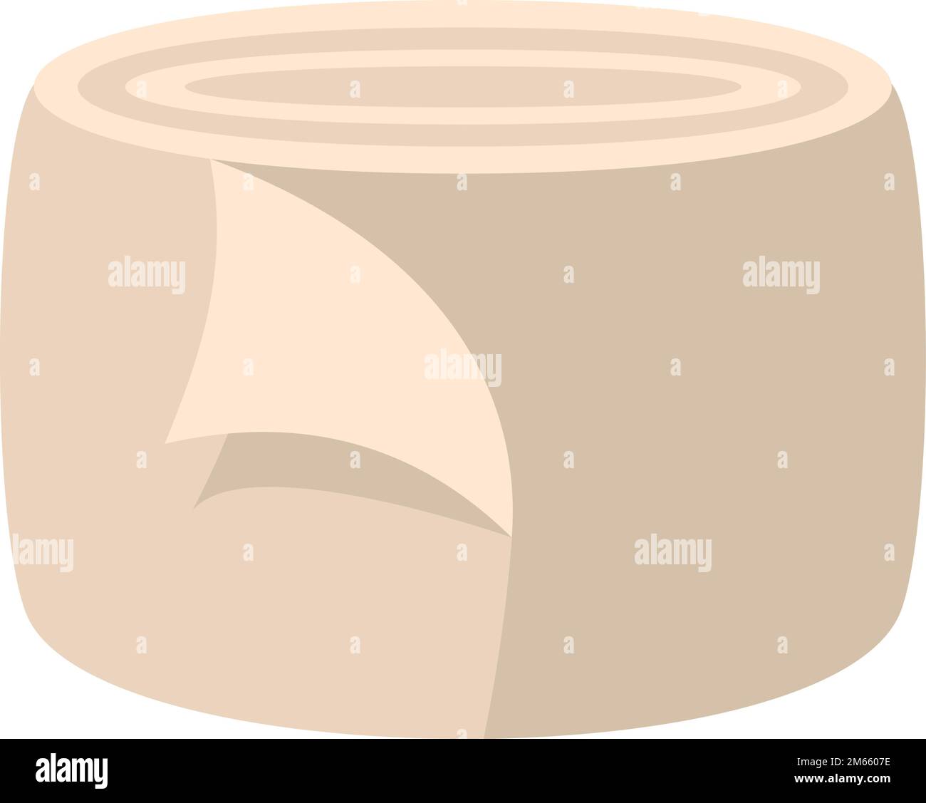 Bandage roll icon flat vector. Fracture hurt. Elastic plaster isolated ...