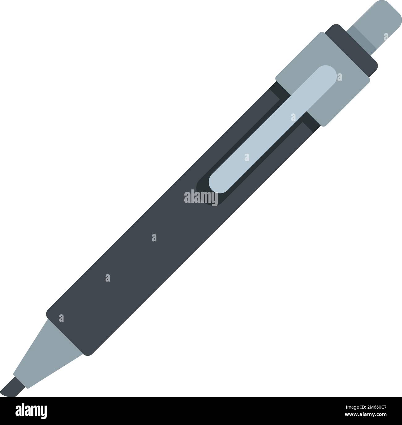 Ink marker icon flat vector. Signature pen. Write marker isolated Stock ...