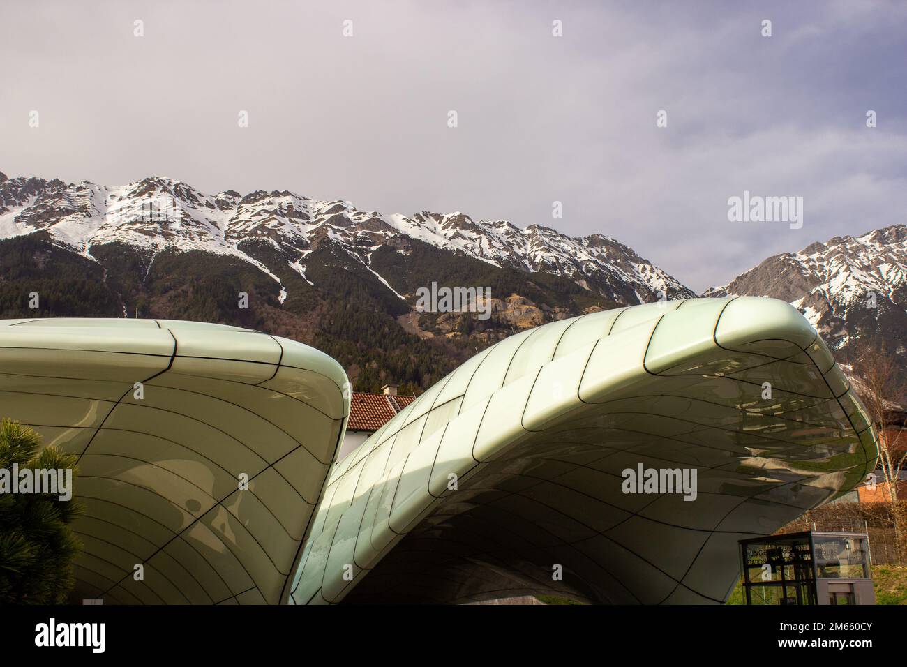 View of Nordkette mountain range from the Hungerburg station, funicular ...