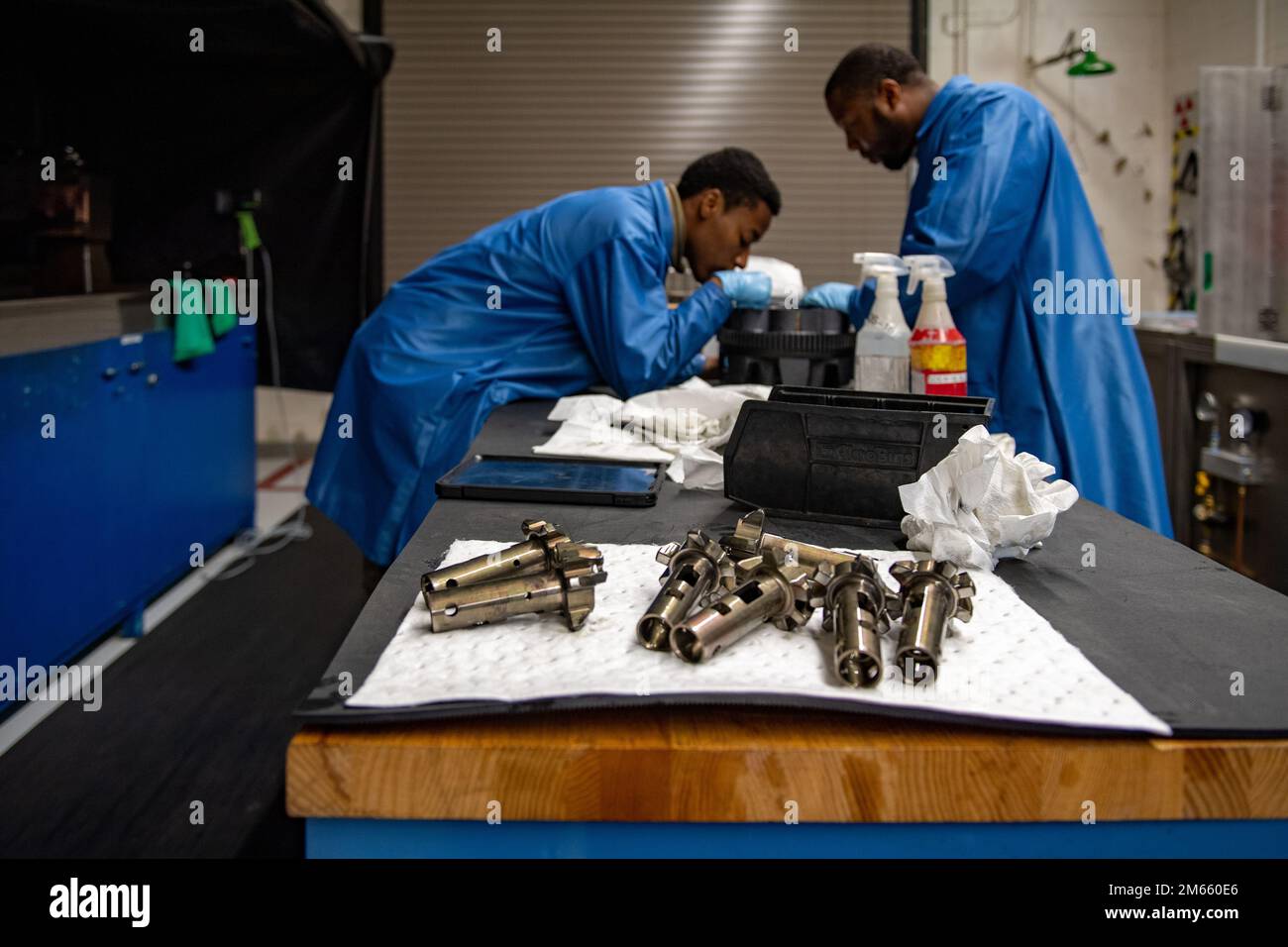 U.S. Air Force Airman Roderick Dennis and Airman 1st Class Jamorris ...