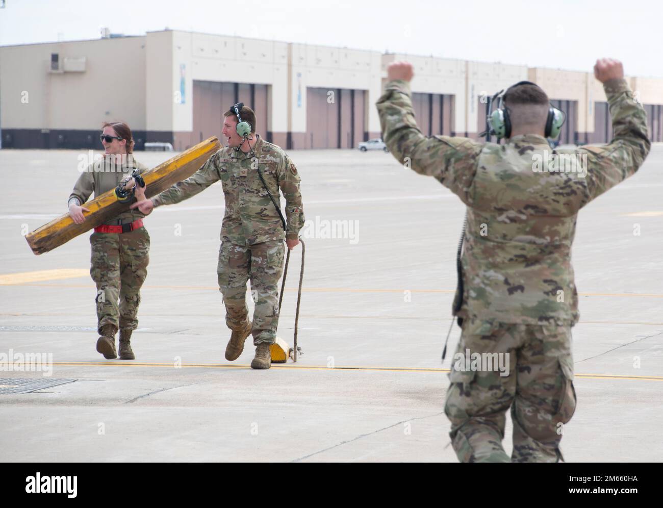 Pictured left to right Tech Sgt. Brandi Fern, Tech Sgt. Jimmy Womack ...
