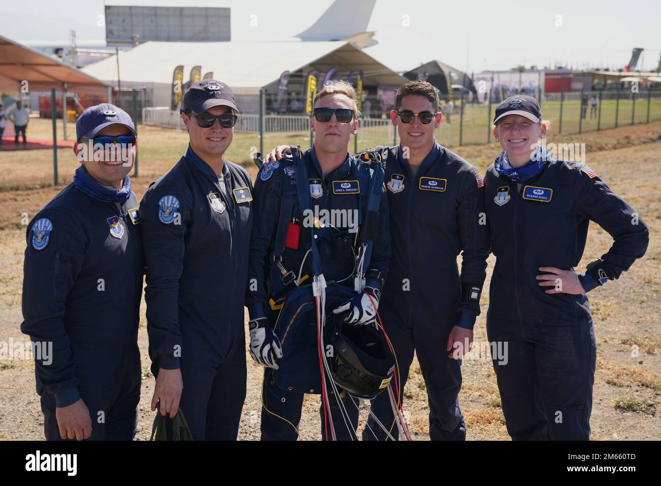 From left to right, Master Sgt. Miguel Sarria, Cadet 1st Class Mitchell ...