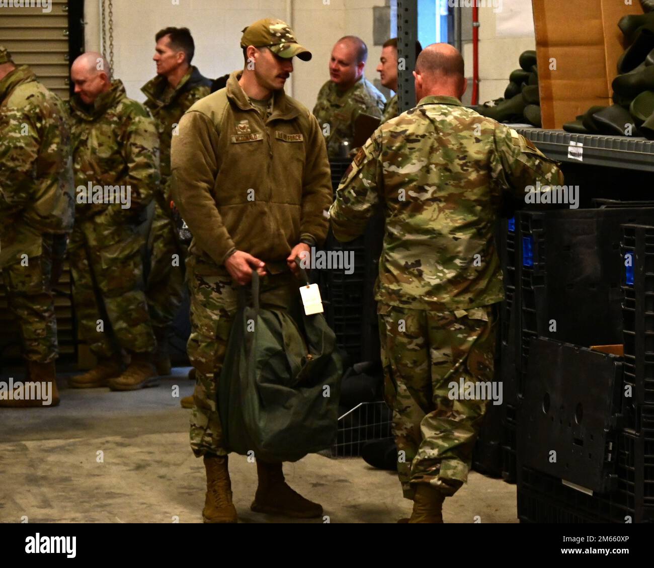 Airmen From The 118th Wing Go Through A Simulated Deployment Line April