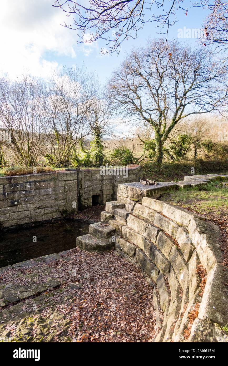 UK, England, Devonshire. The Stover Canal Graving Dock Lock on The ...