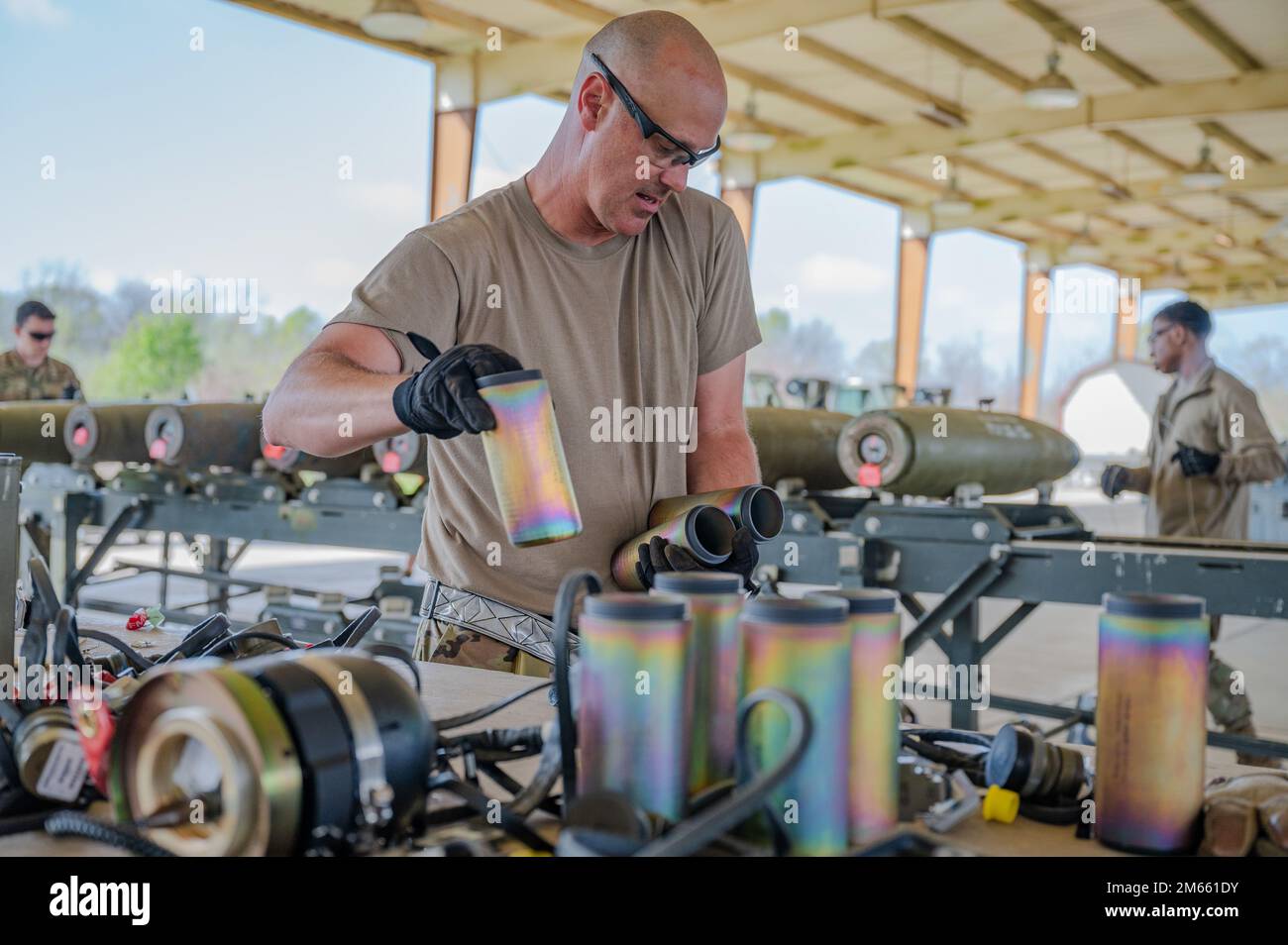 Staff Sgt. Micheal Hall, 2nd Munitions Squadron conventional munitions ...