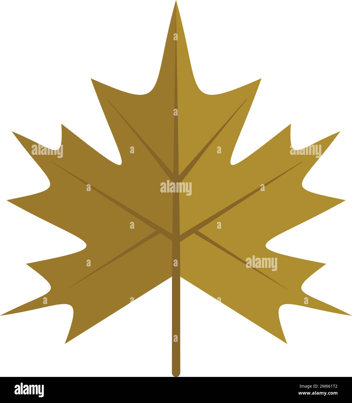 Maple leaf icon flat vector. Fall autumn. Foliage tree isolated Stock ...