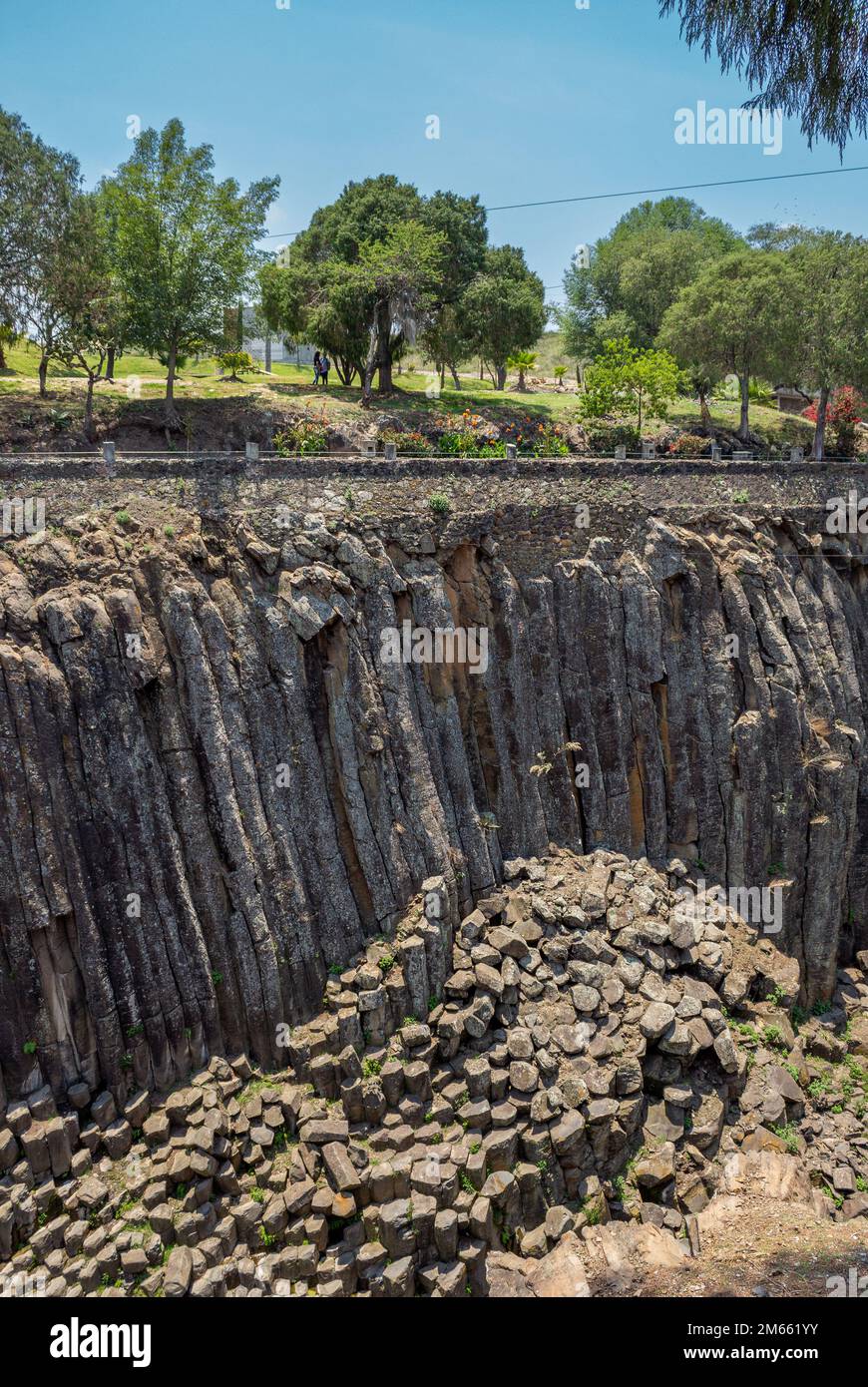 Basaltic prisms of Santa María Regla, basaltic columns in Hidalgo ...