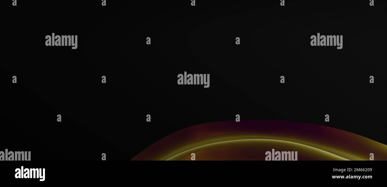 An abstract 3D rendering of a high-tech reflective black surface ...