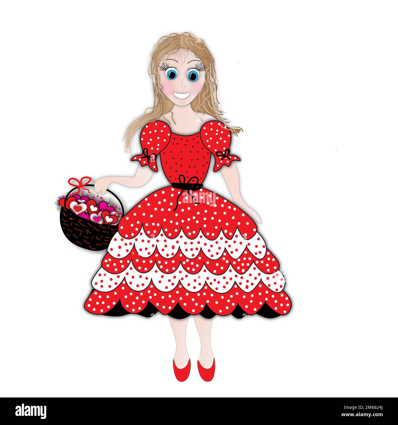 Red And White Polka Dot Clip Art