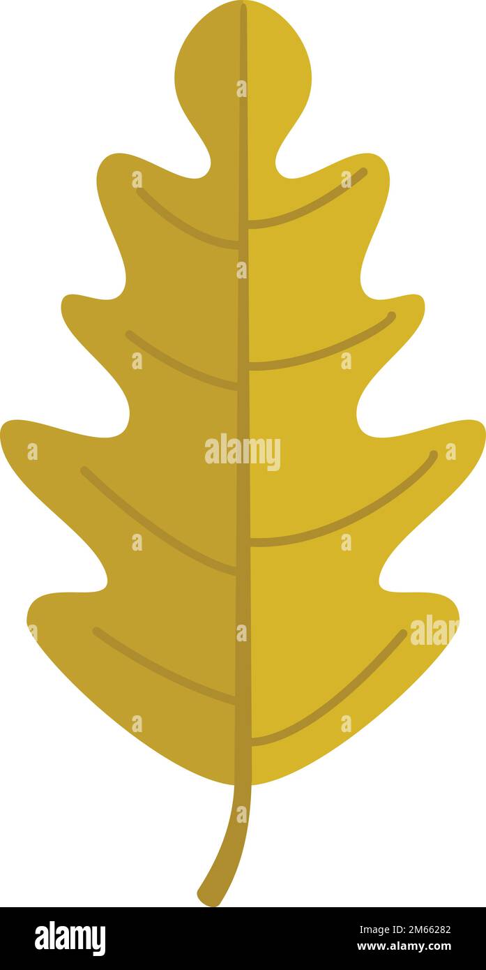 New leaf tree icon flat vector. Fall maple. Green leaves isolated Stock ...