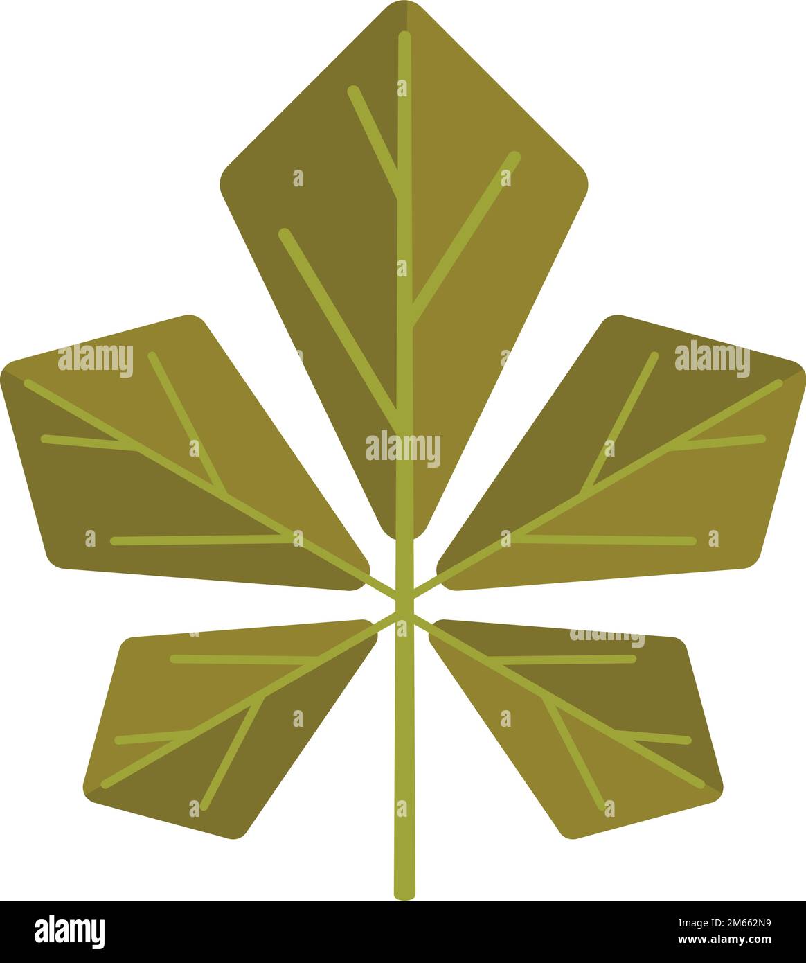 Nut tree leaf icon flat vector. Autumn fall. isolated Stock Vector ...