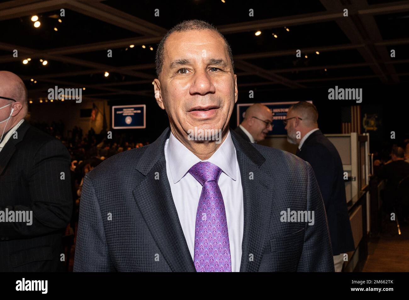 Albany, New York, USA. 1st Jan, 2023. Former Governor David Paterson ...