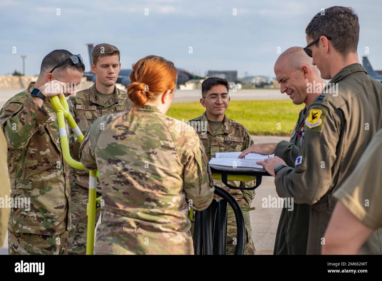 A 909th Air Refueling Squadron flight crew syncs up with 909th Aircraft ...