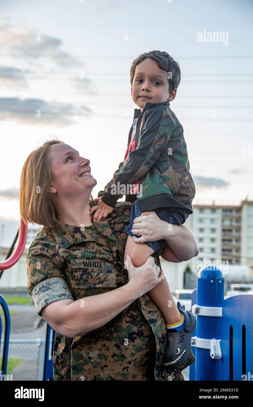 U.S. Marine Corps Staff Sgt. Felicia White, the supply chief with the ...