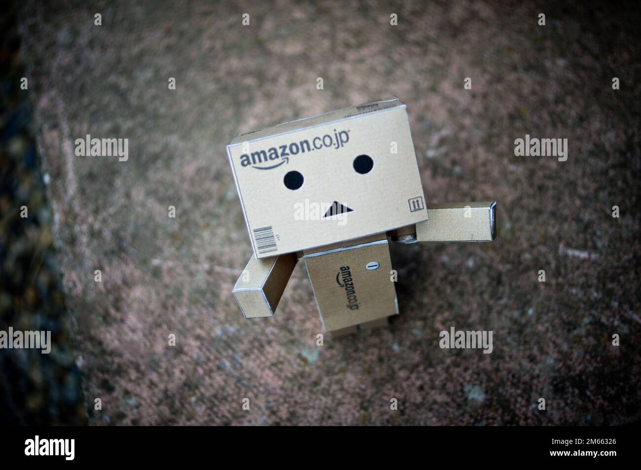 Danbo little anime cardboard robot Stock Photo - Alamy