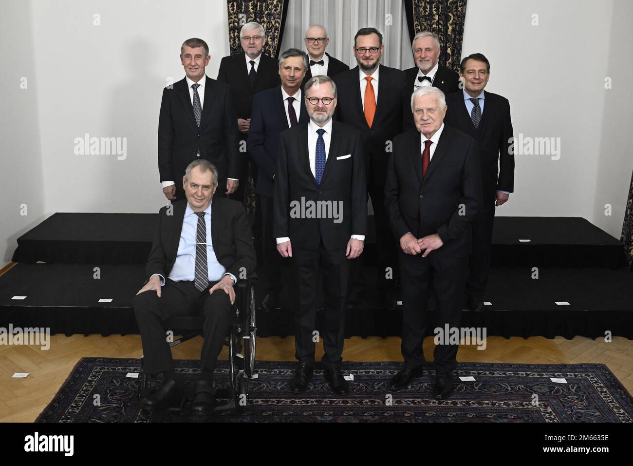 Czech PM Petr Fiala (Civic Democrats, ODS) met nine of his predecessors ...