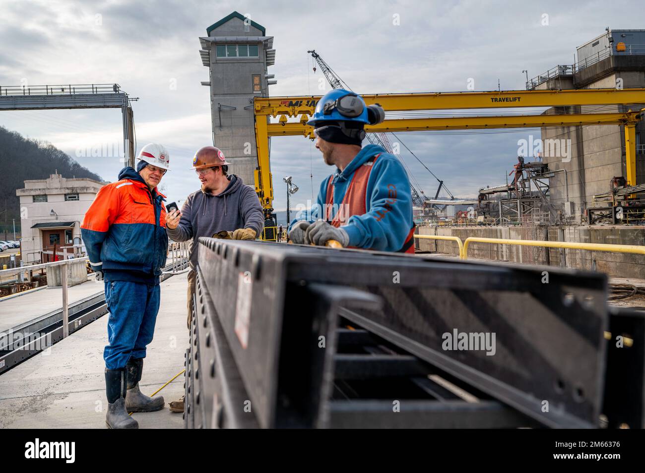 Shawn Soltis, a field engineer with the U.S. Army Corps of Engineers ...