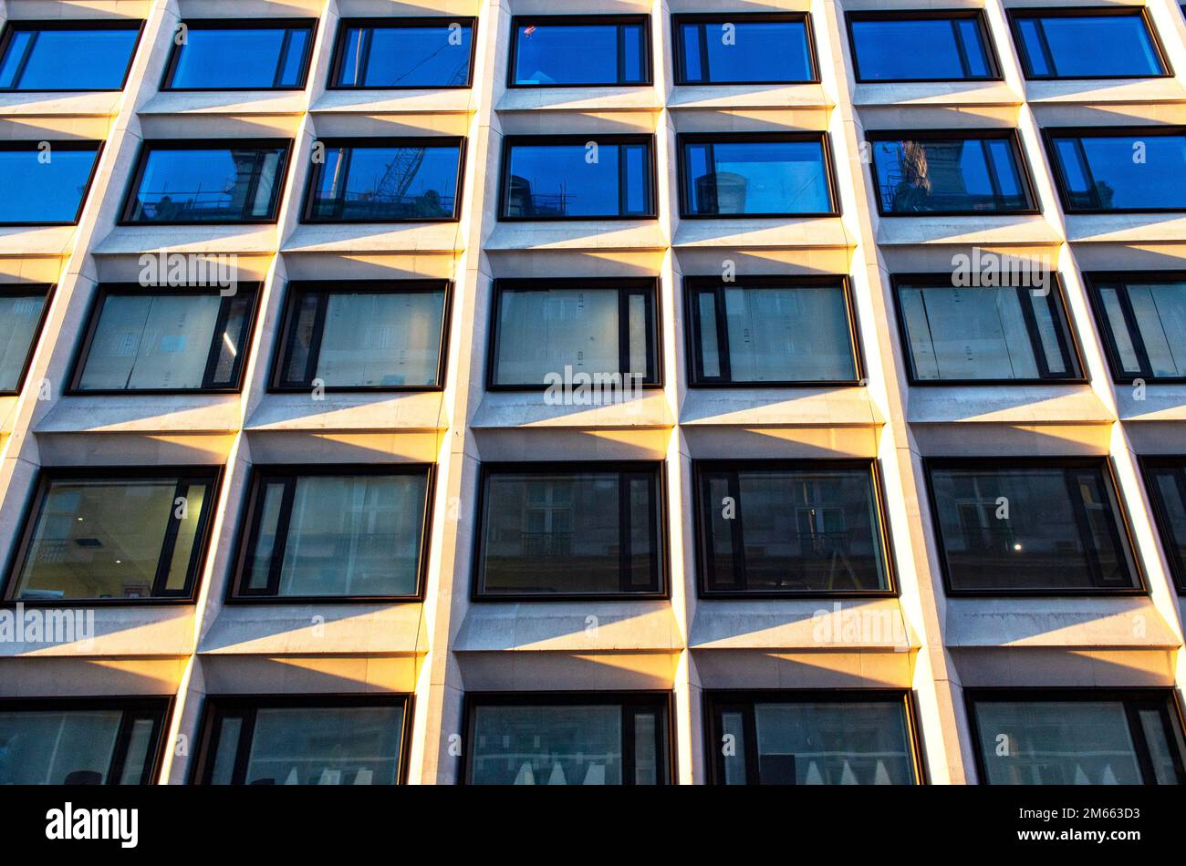 Office block frontage opposite the Ritz, Piccadilly, London Stock Photo ...