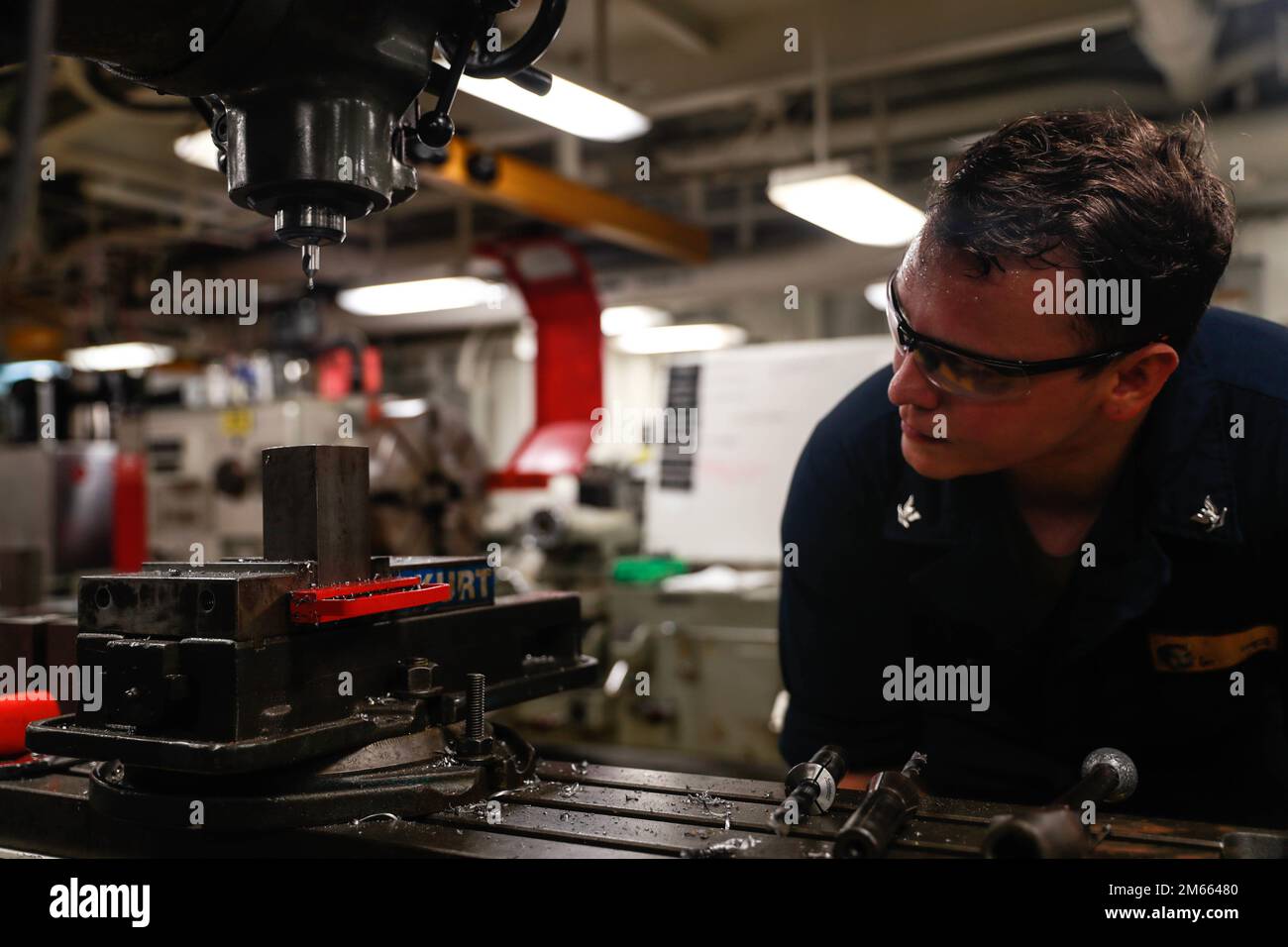 PHILPPINE SEA (April 5, 2022) Machinery Repairman 3rd Class Joseph ...
