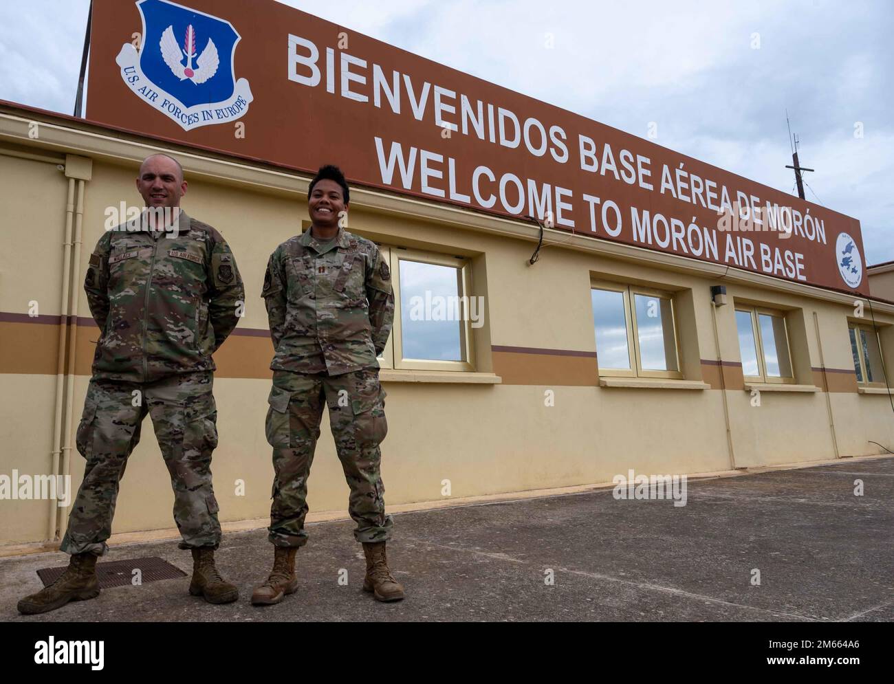 From the left, Master Sgt. Brian Wallace, 725th Air Mobility Squadron ...