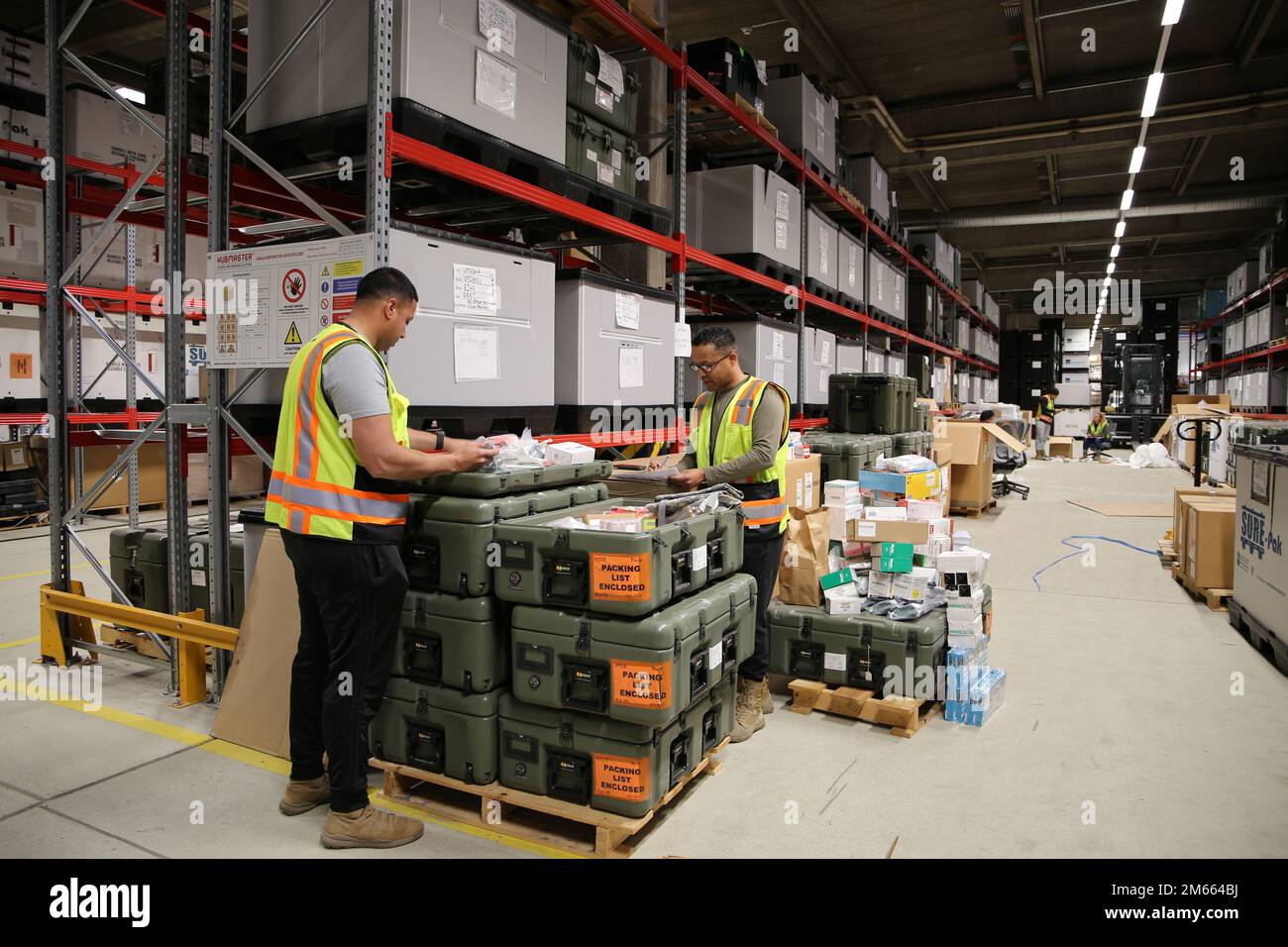 Army medical logistics specialists Spc. Josue Martinez Carmona from ...