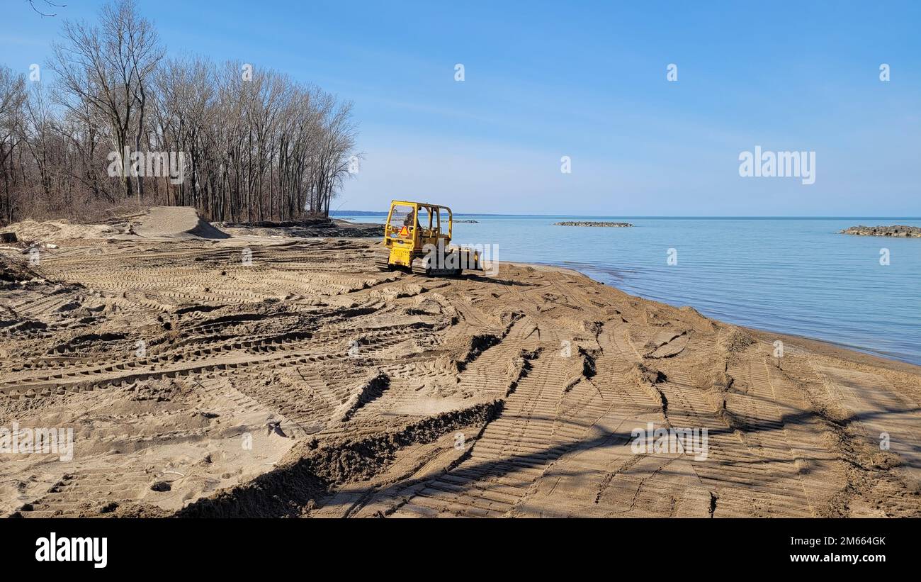 A small bulldozer, operated by Pennsylvania Department of Conservation ...