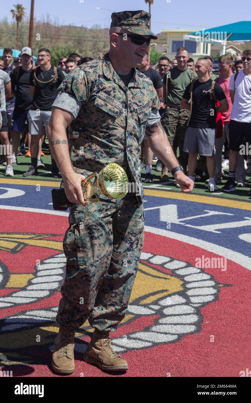 U.S. Marine Corps Maj. Malachi Ross, commander of Company A, Air ...
