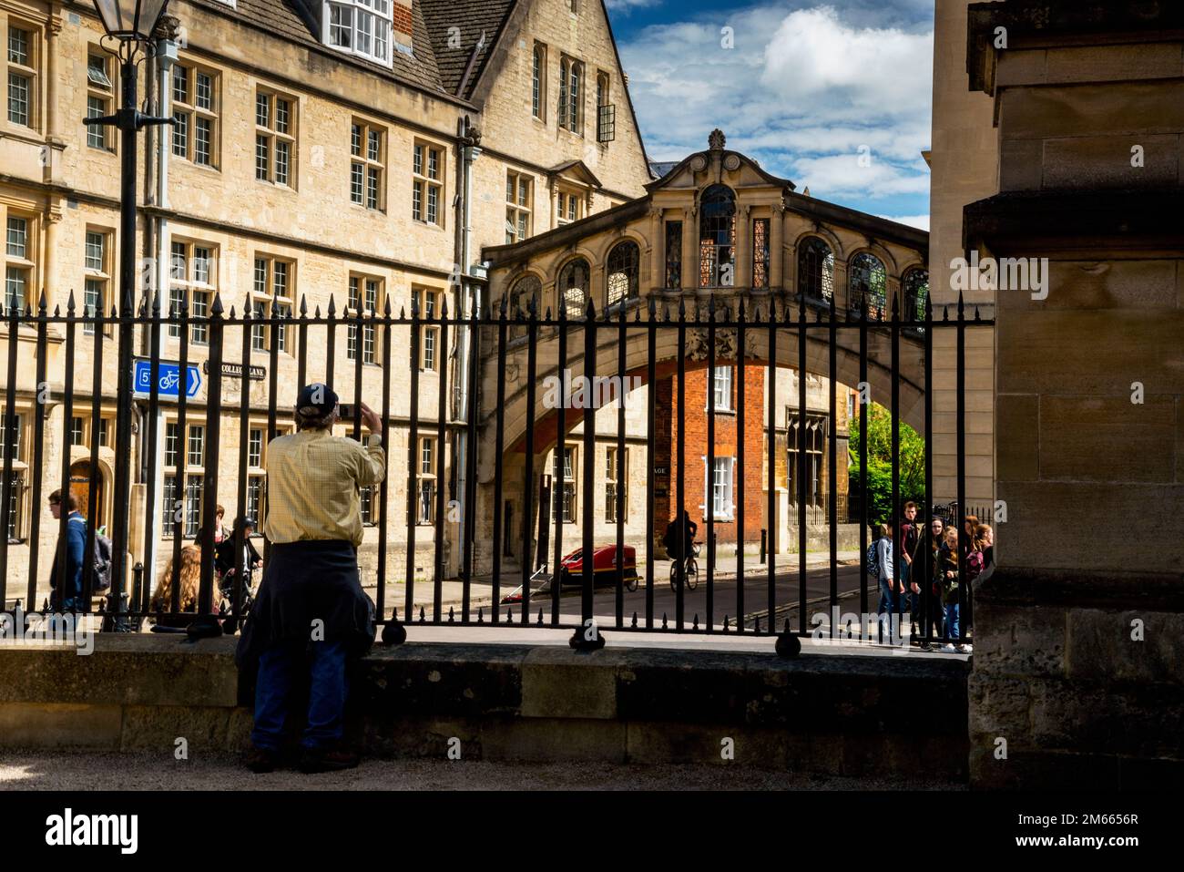 The Hertford Bridge or Bridge of Sighs in Oxford, England Stock Photo ...