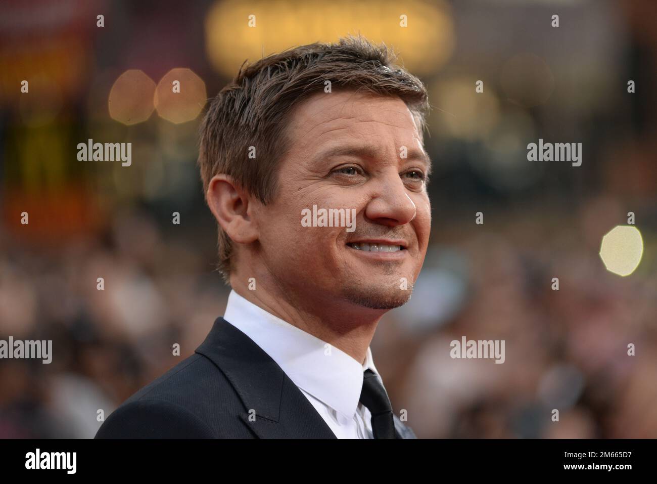 Actor Jeremy Renner attends the "Mission Impossible: Rogue Nation" New ...