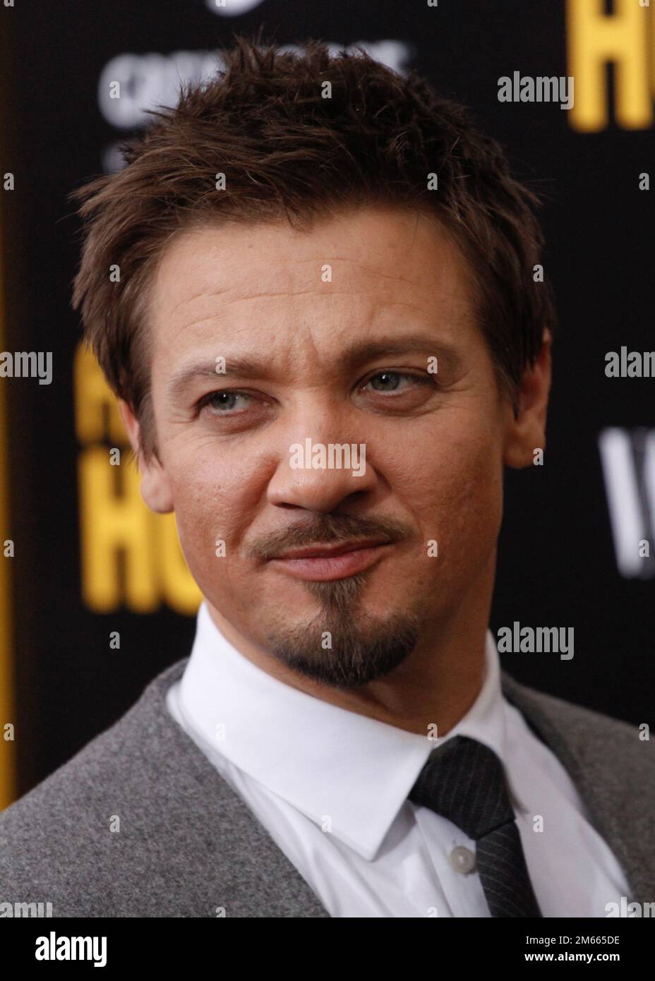 Actor Jeremy Renner attends the "American Hustle" screening at Ziegfeld ...