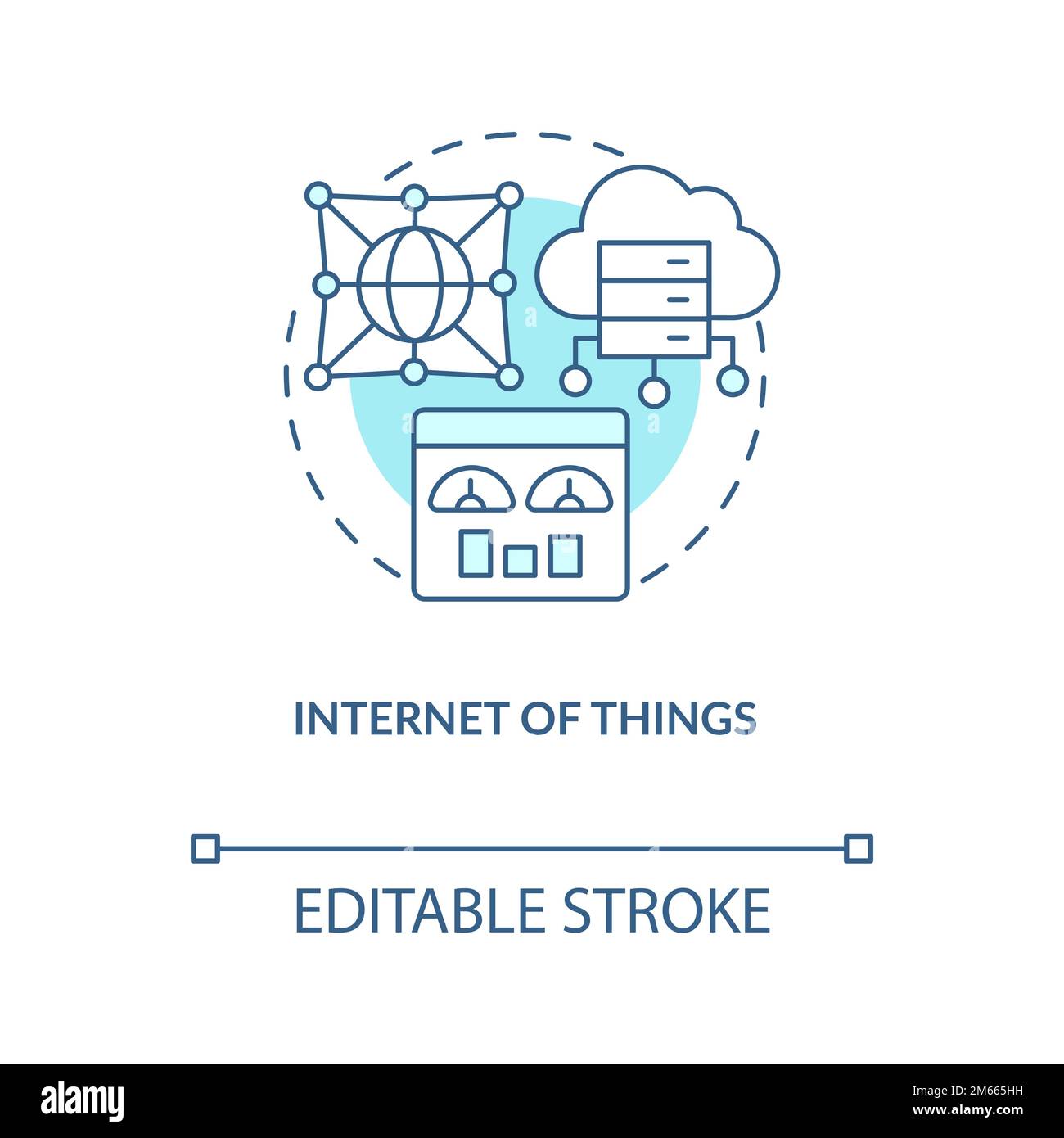 Iot circle logo hi-res stock photography and images - Alamy