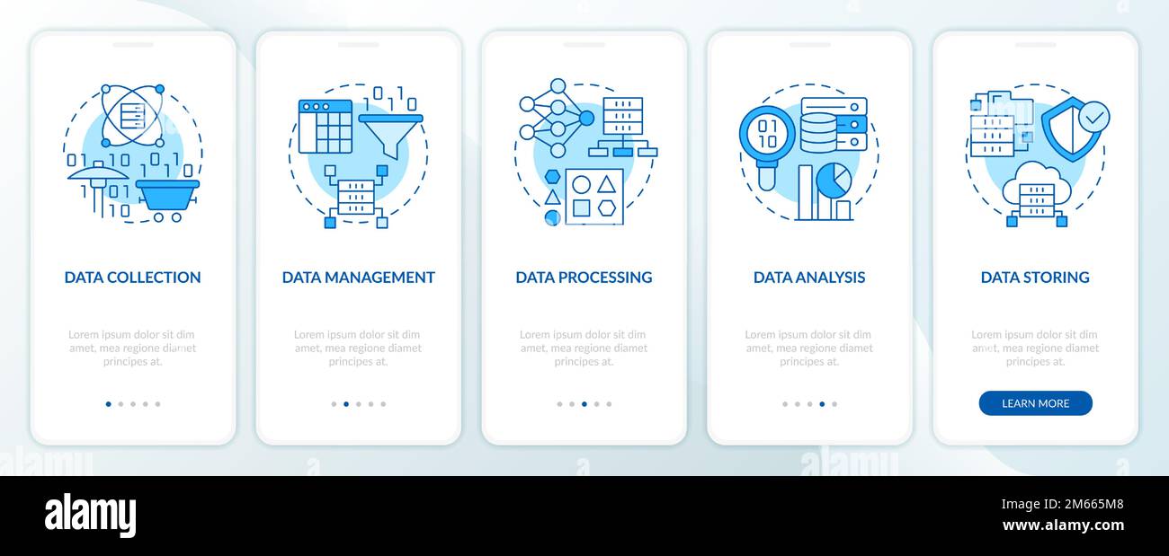 Processing stages Stock Vector Images - Alamy