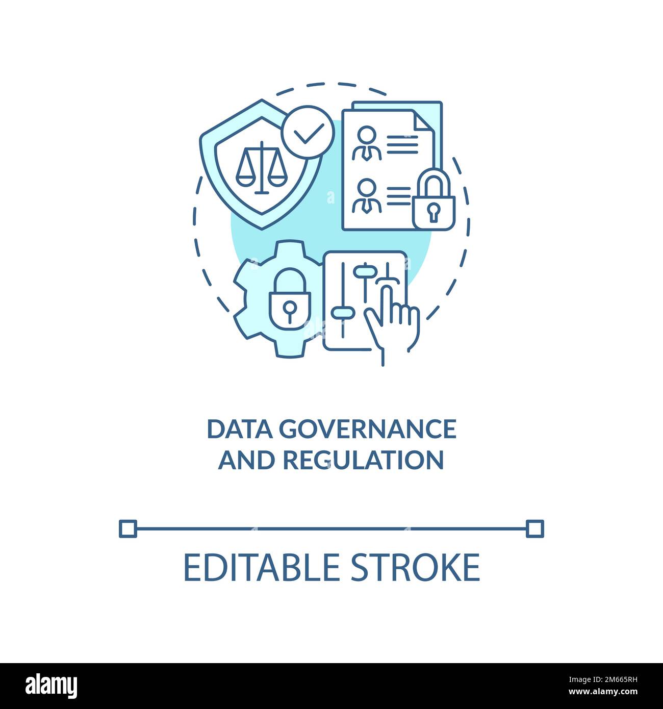 Data governance and regulation turquoise concept icon Stock Vector ... Data governance and regulation turquoise concept icon Stock Vector ...