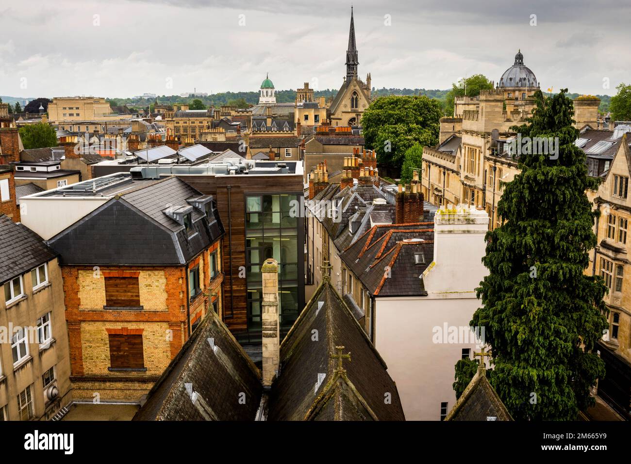 Spires, domes and towers of Oxford from St Michael at the North Gate ...