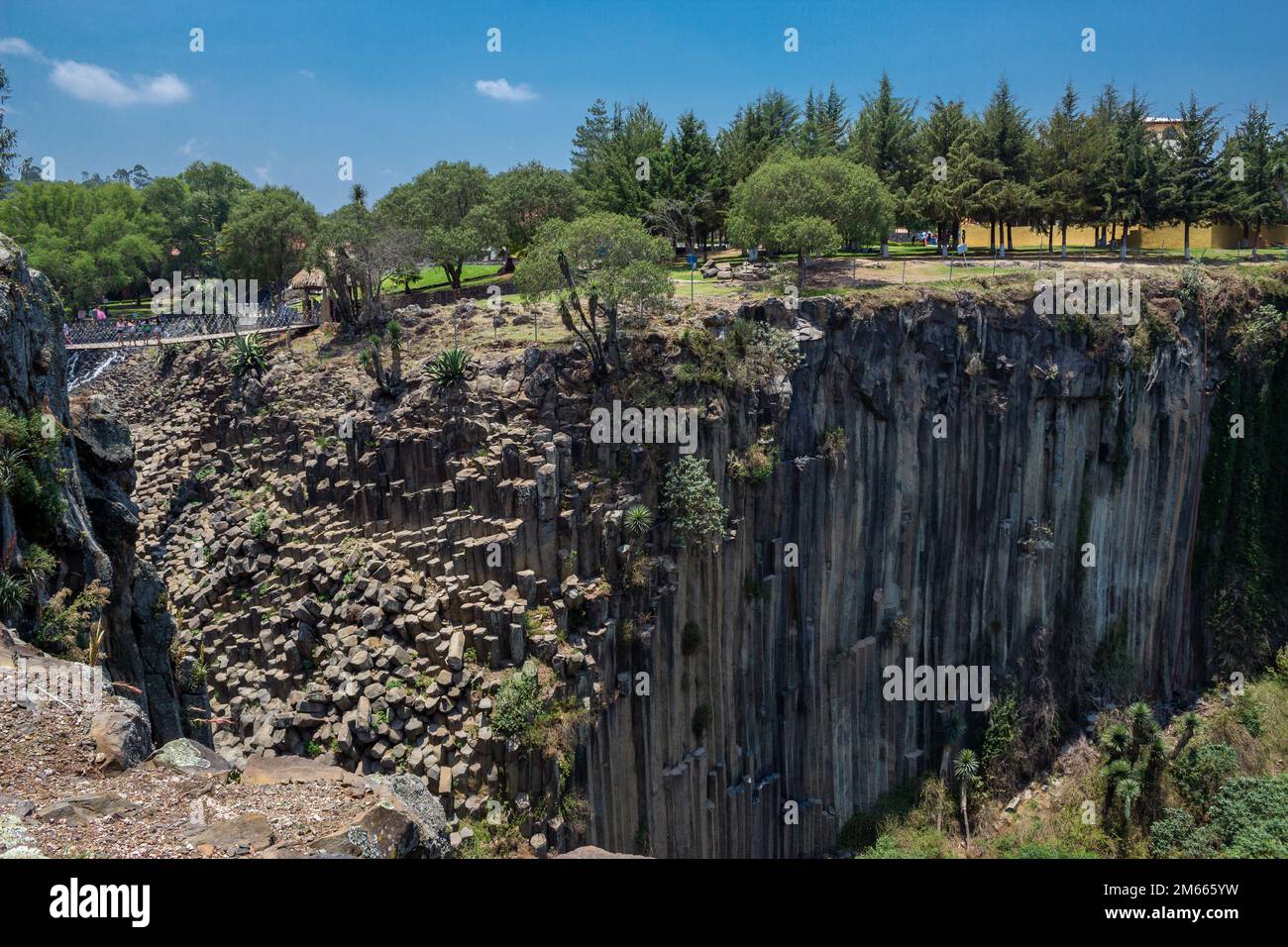 Basaltic prisms of Santa María Regla, basaltic columns in Hidalgo ...