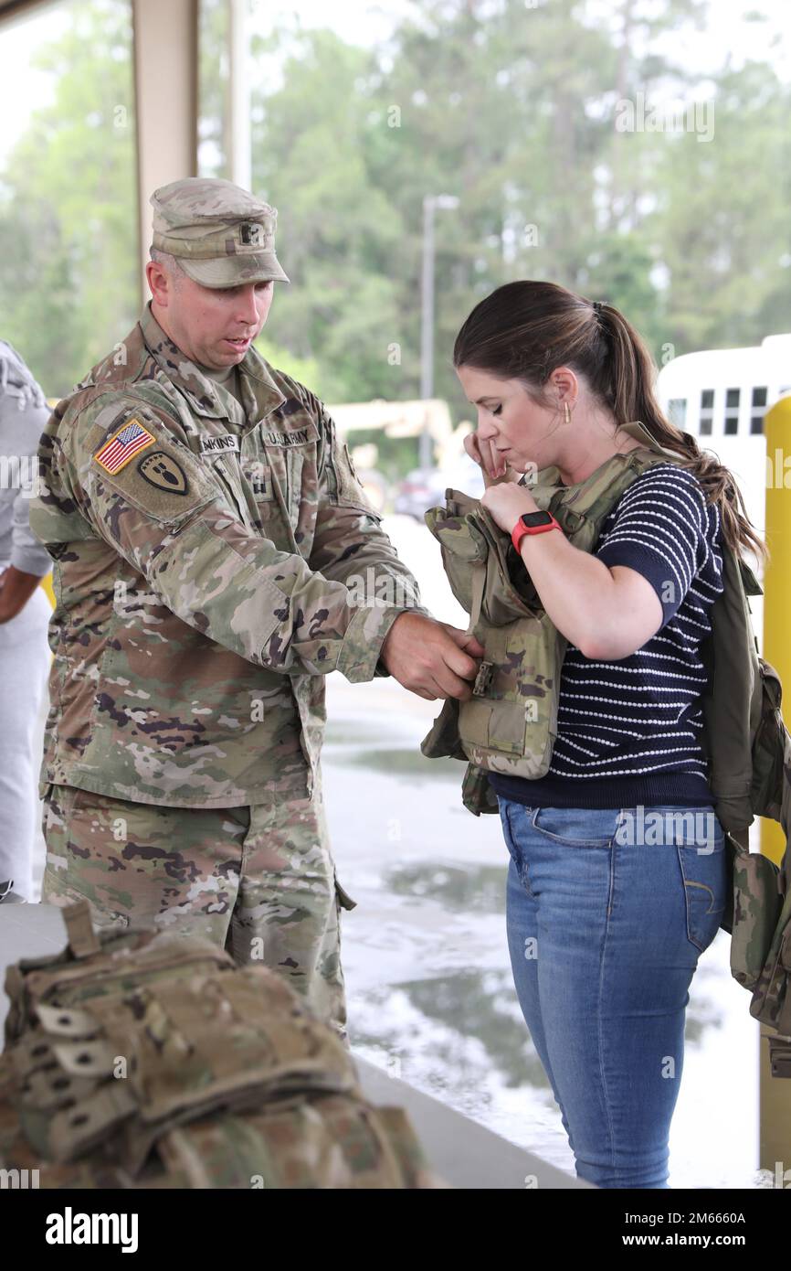 U.S. Army Cpt. Loren Jenkins, a logistics officer assigned to the 3rd ...