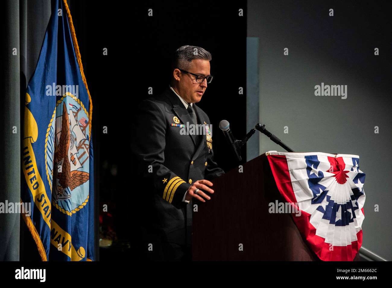 SILVERDALE, Wash. (April 6, 2022) – U.S. Navy Cmdr. Randy Fike, from ...