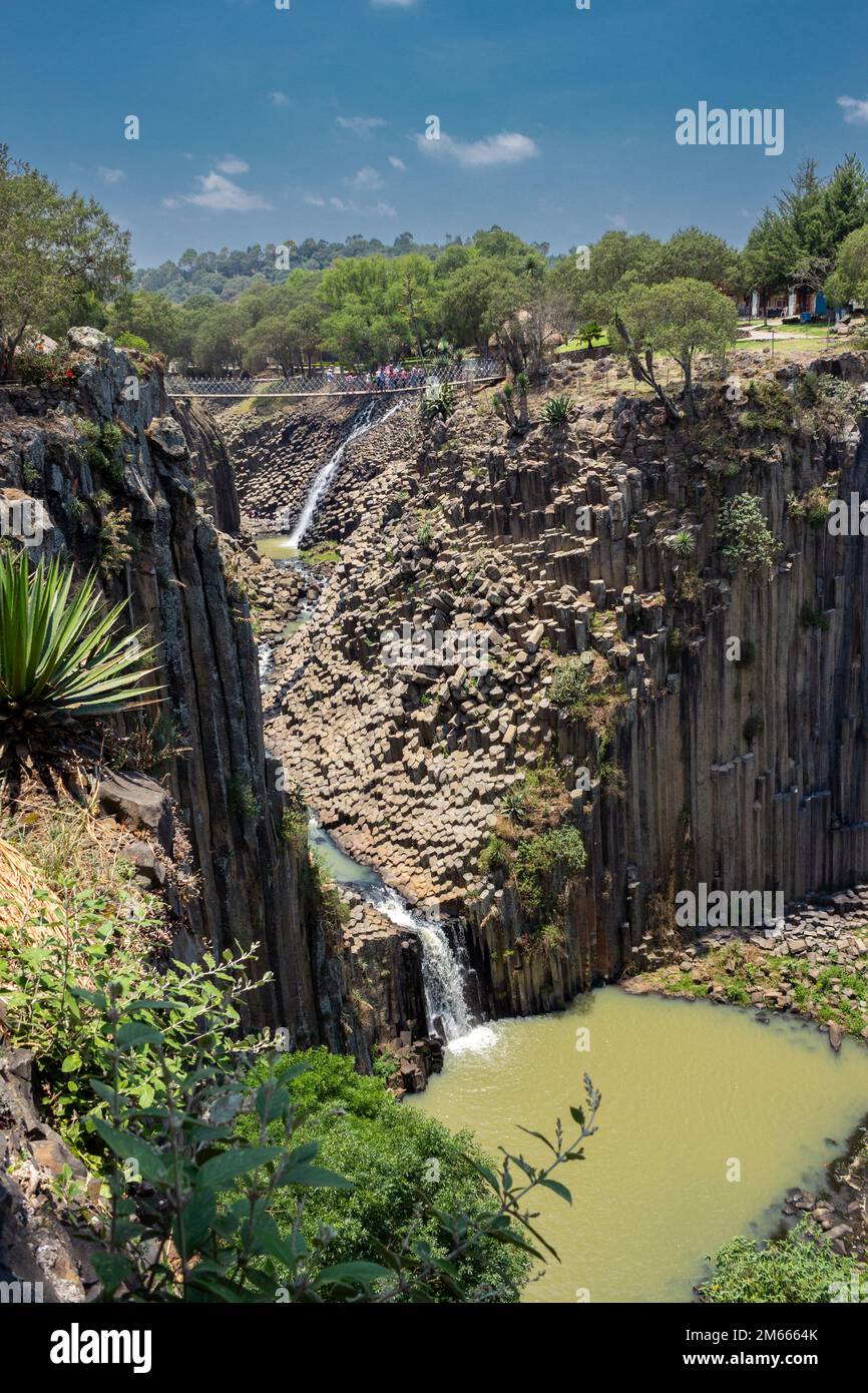 Basaltic prisms of Santa María Regla, basaltic columns in Hidalgo ...
